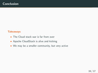 TDC2018SP | Trilha Cloud - Why Apache CloudStack | PPT