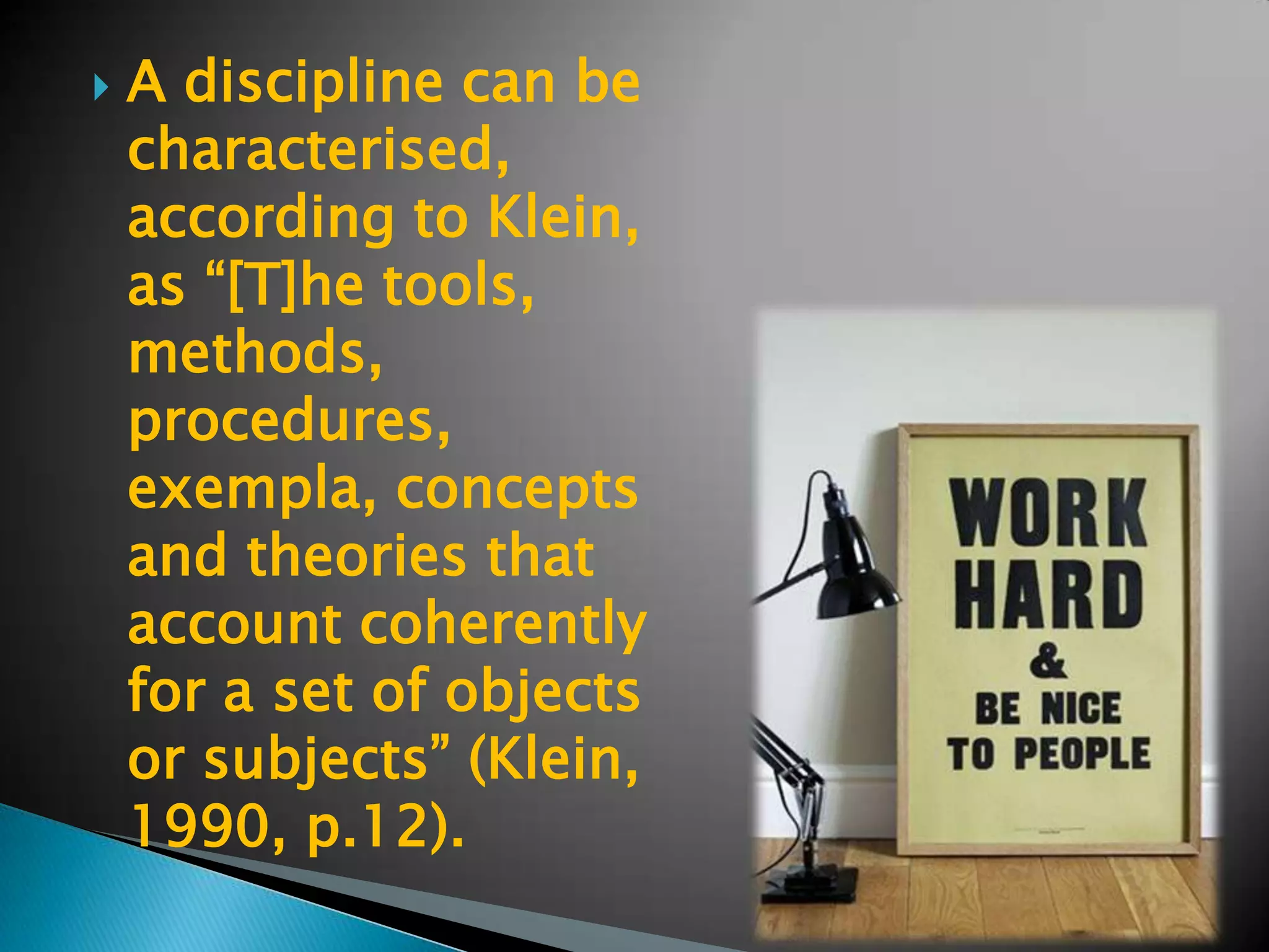 Why a profession needs a discipline | PPT