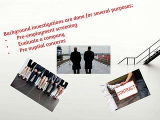 Why are background investigations done | PPTX