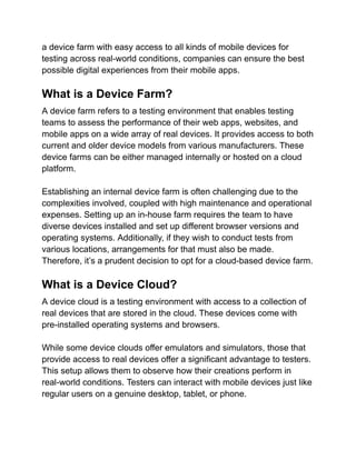 Why are cloud device farms necessary for mobile application testing.pdf