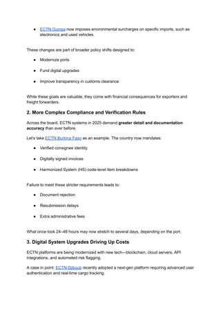 Why Are ECTN Charges Higher in 2025? New Tariffs, Compliance Changes ...