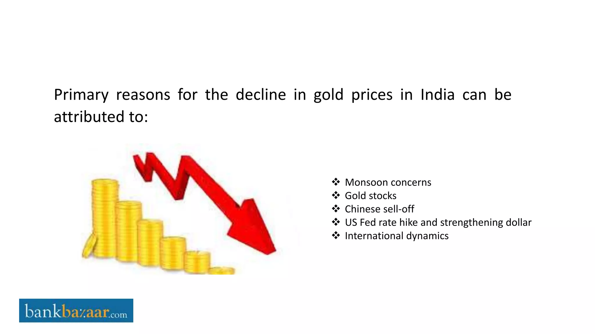 Why are gold prices falling? | PPTX