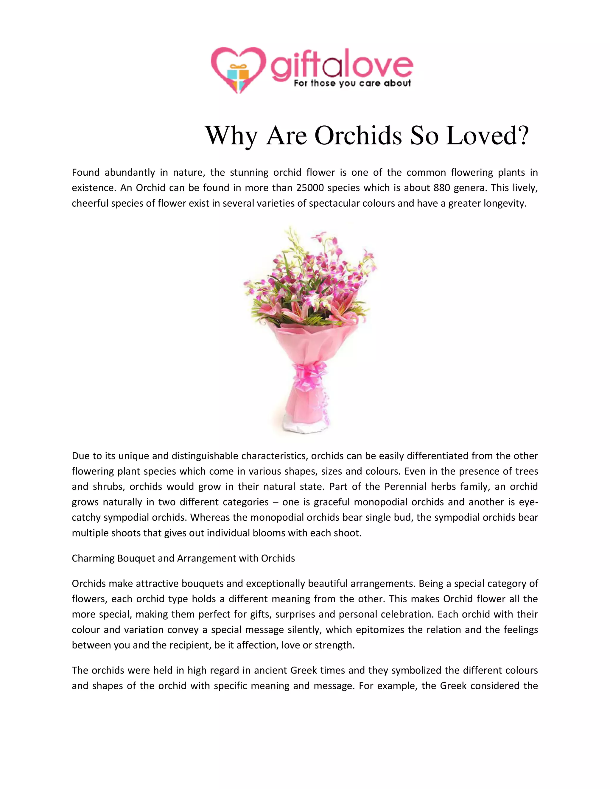 Why are orchids so loved | PDF