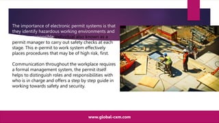 WHY ARE PERMIT TO WORK SYSTEMS IMPORTANT | PPT