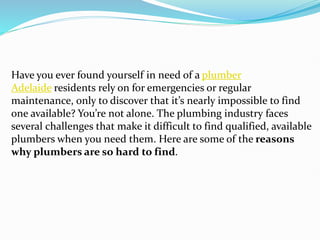 Why Are Plumbers So Hard to Find? Understanding the Challenges of the ...