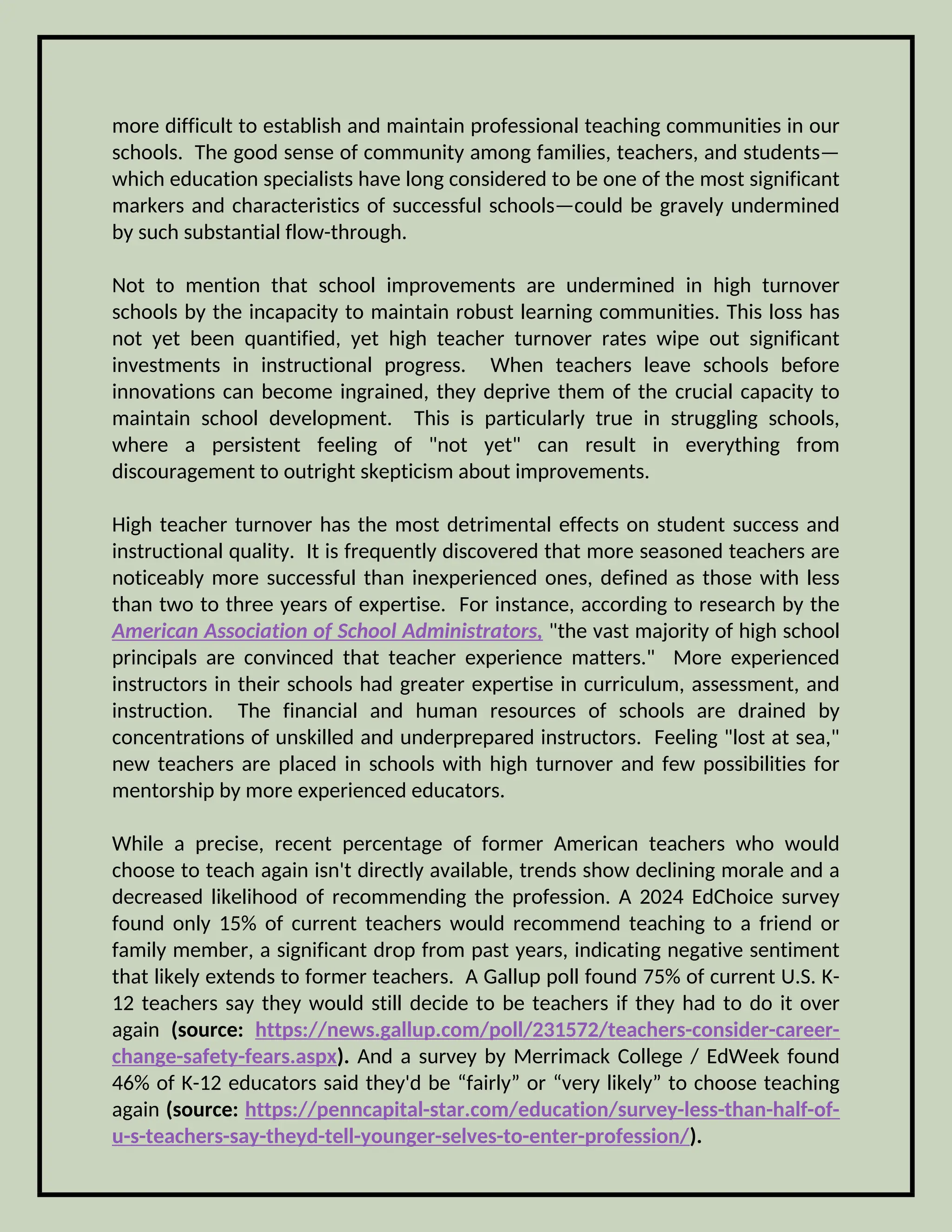 Why Are Teachers Leaving Our Classrooms? | PDF