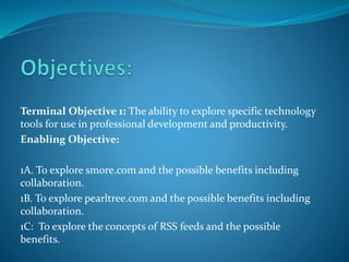 Goals, Objectives, Standards | PPTX