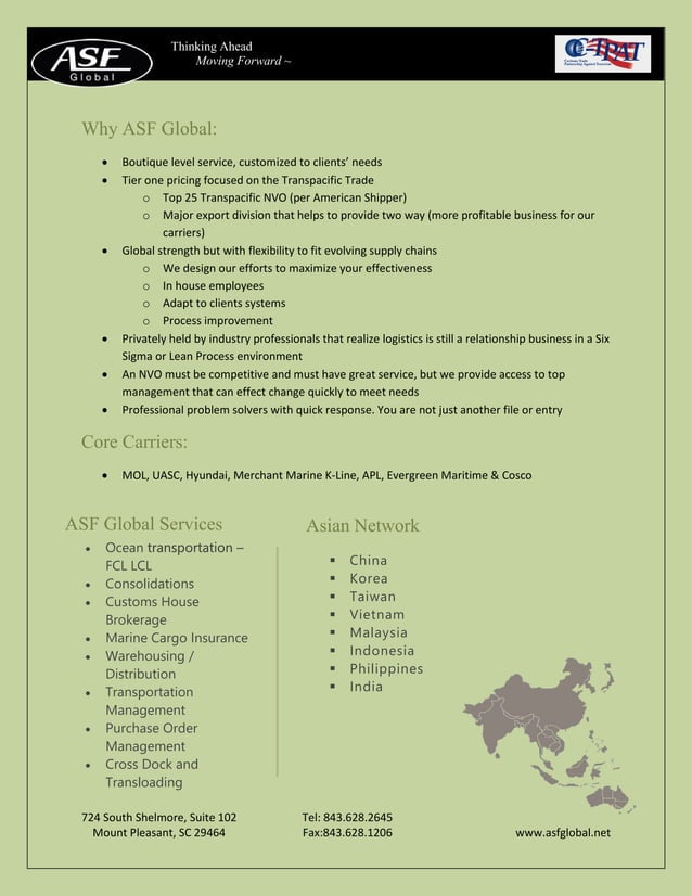 Why ASF Global? | PDF