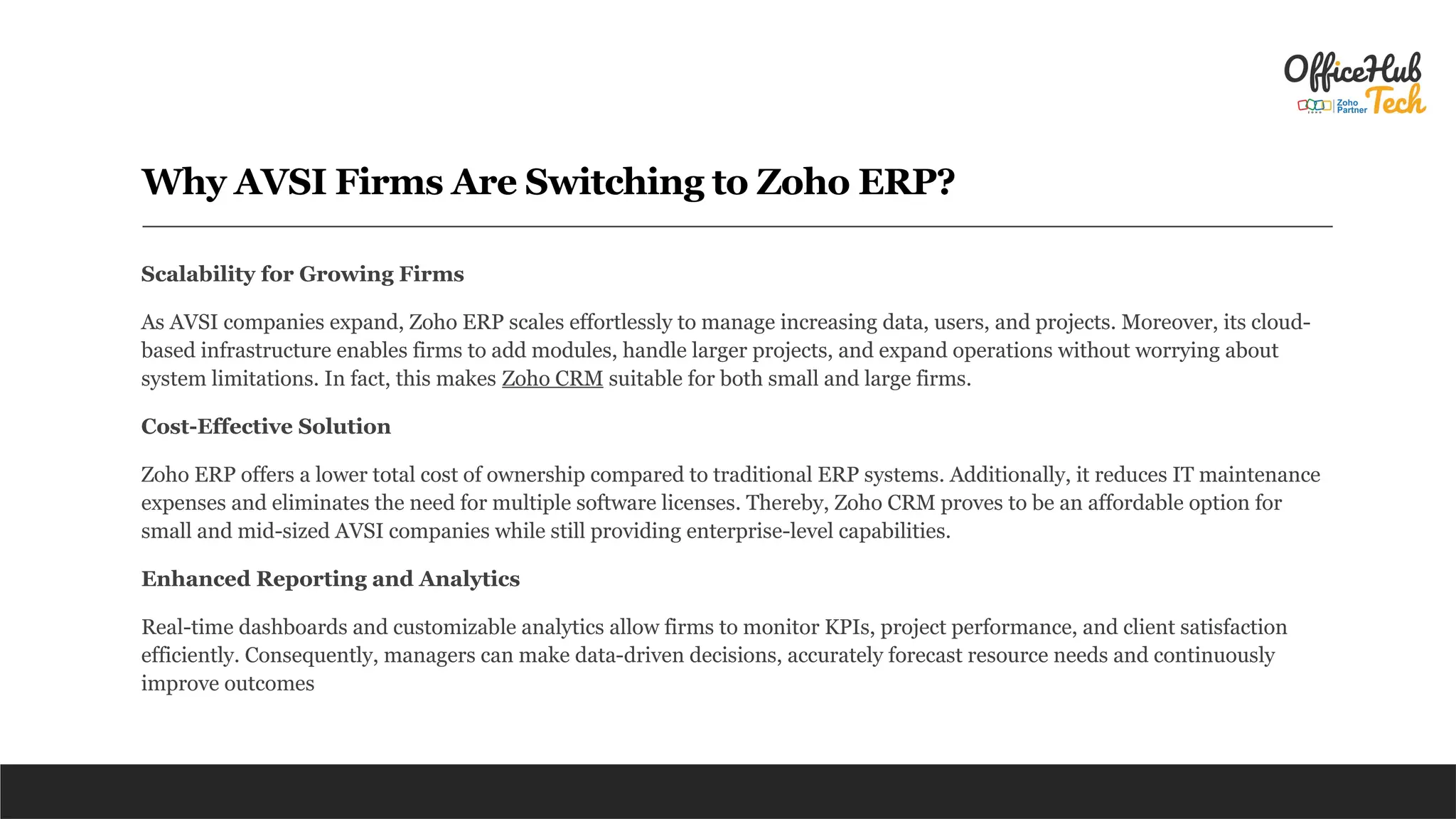 Why AVSI Firms Are Switching to Zoho ERP.pptx
