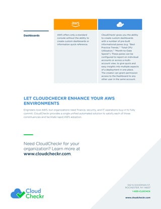 Why AWS Is Better With CloudCheckr | PDF