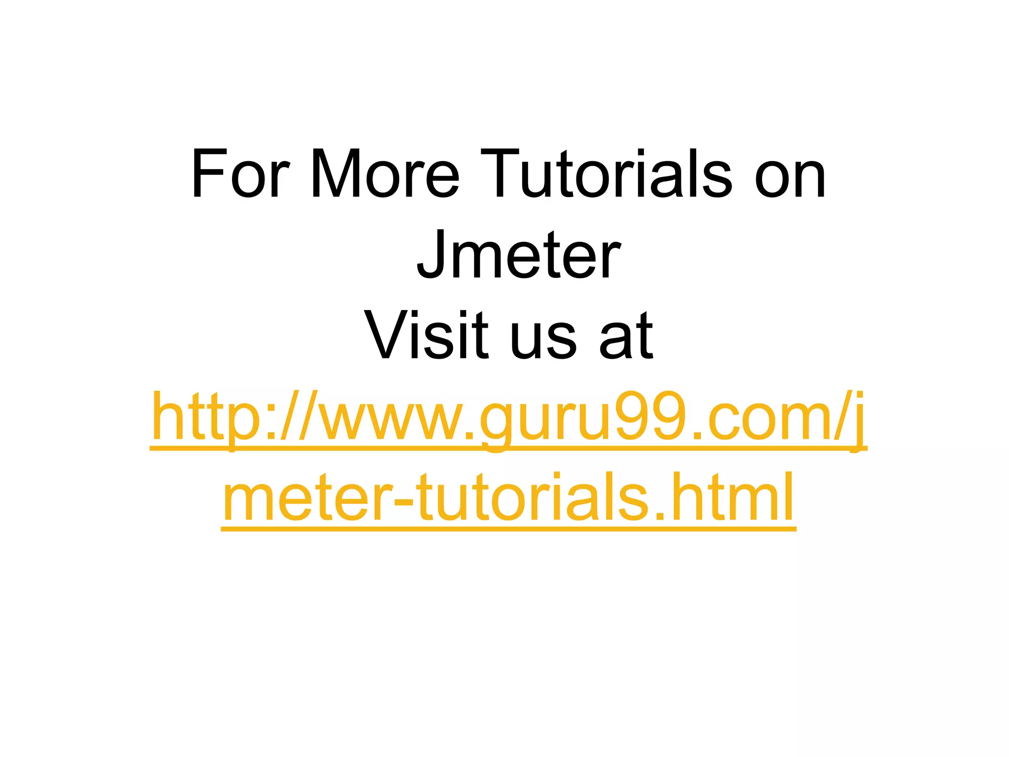 Introduction to Jmeter | PPT