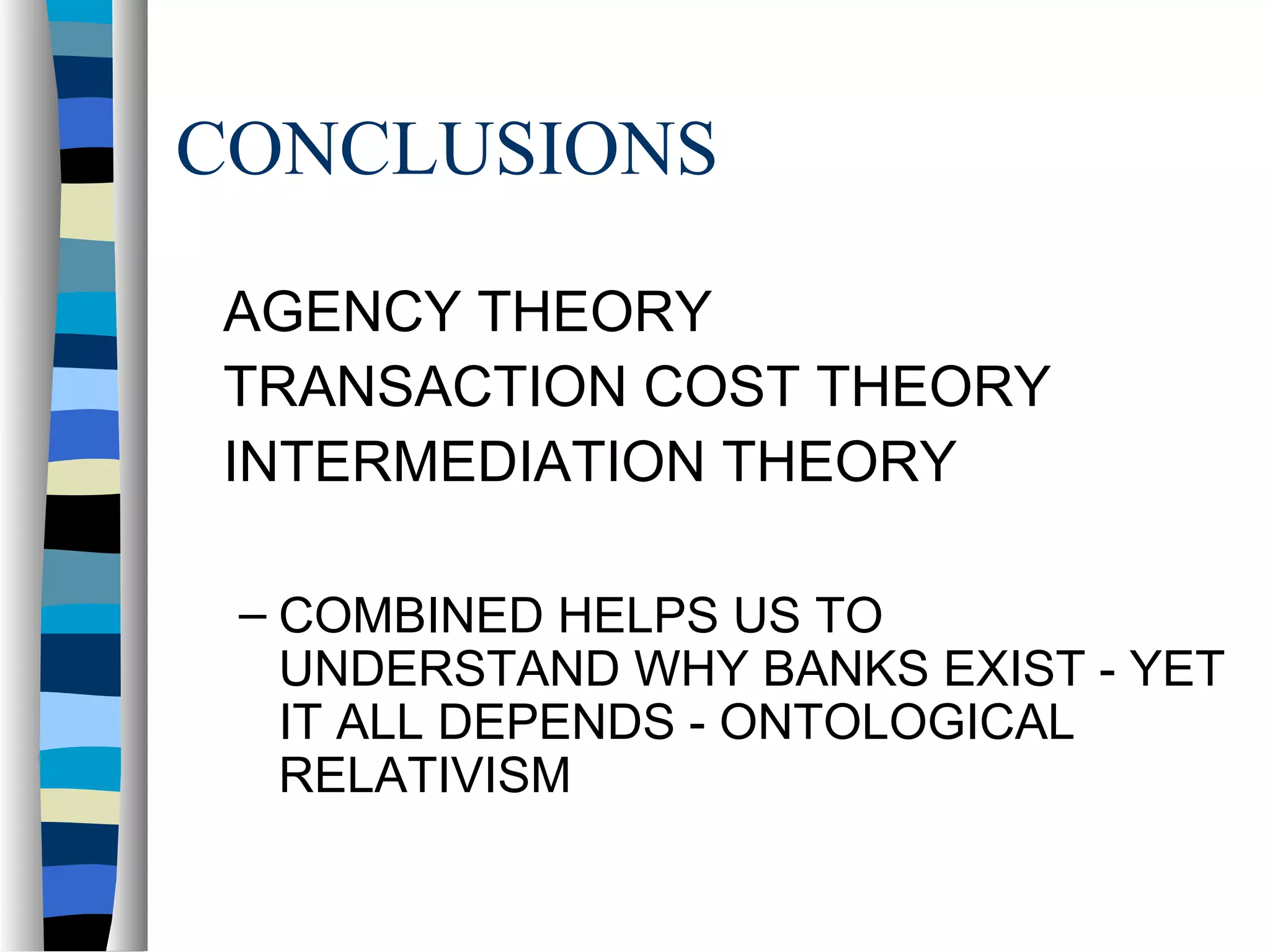 Why Banks Exist Gjm | PPT