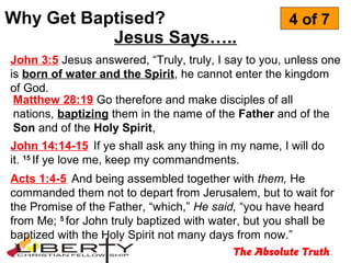Why Get Baptised | PPT