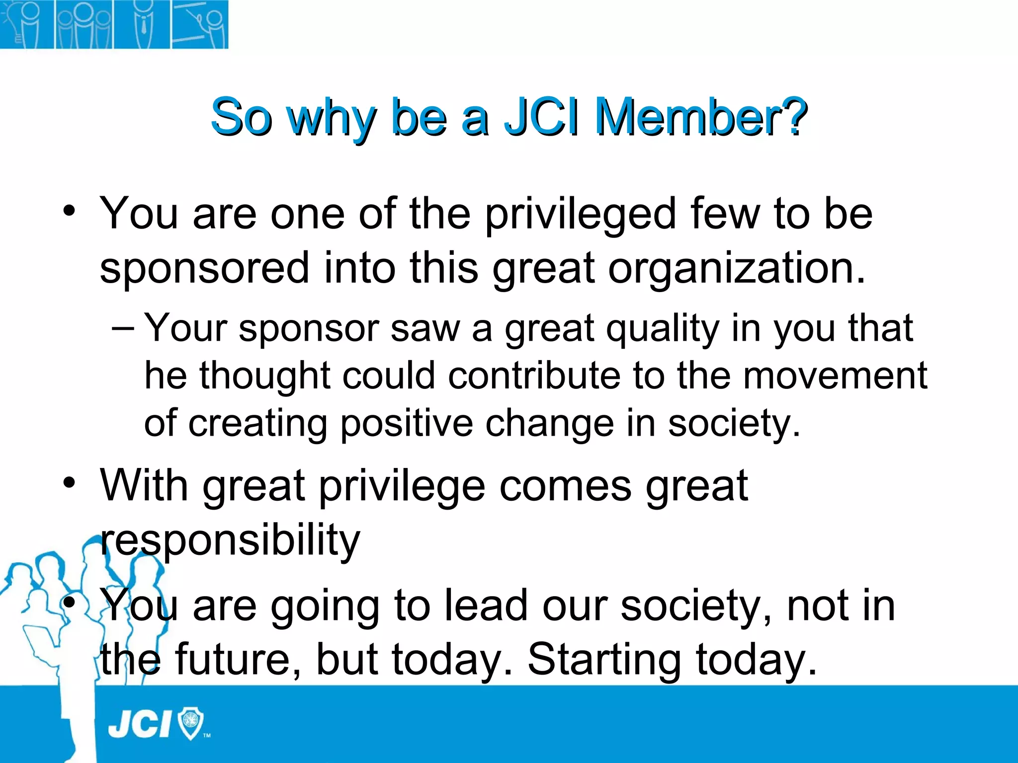 Why Be A JCI Member | PPT