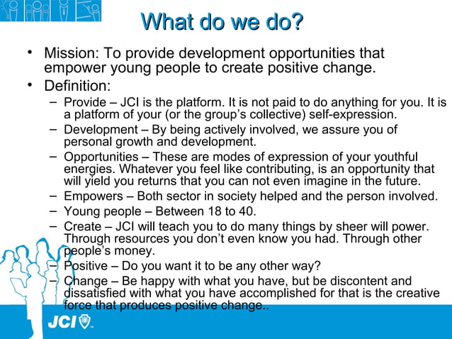 Why Be A JCI Member | PPT