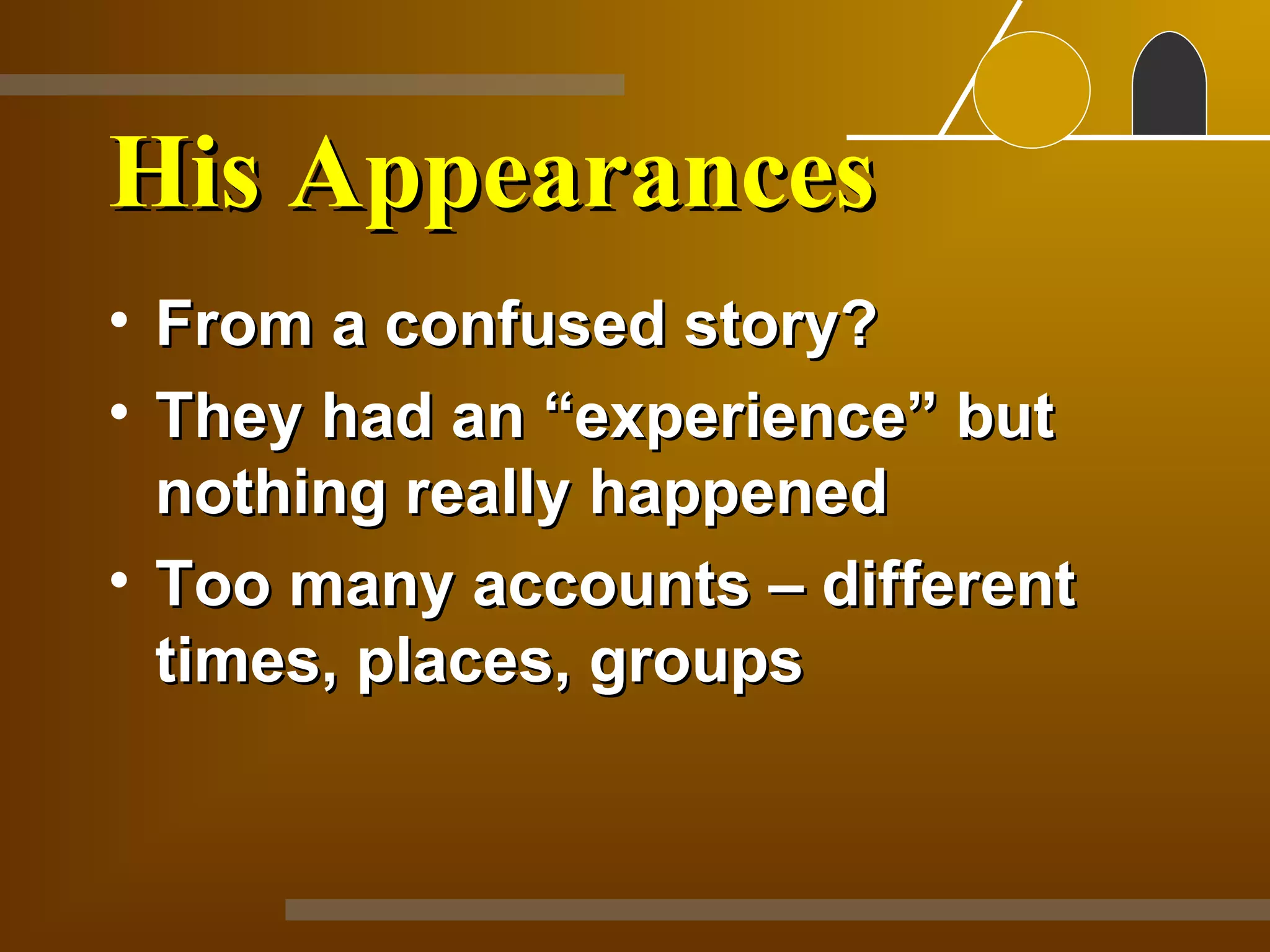 Why believe in resurrection | PPT