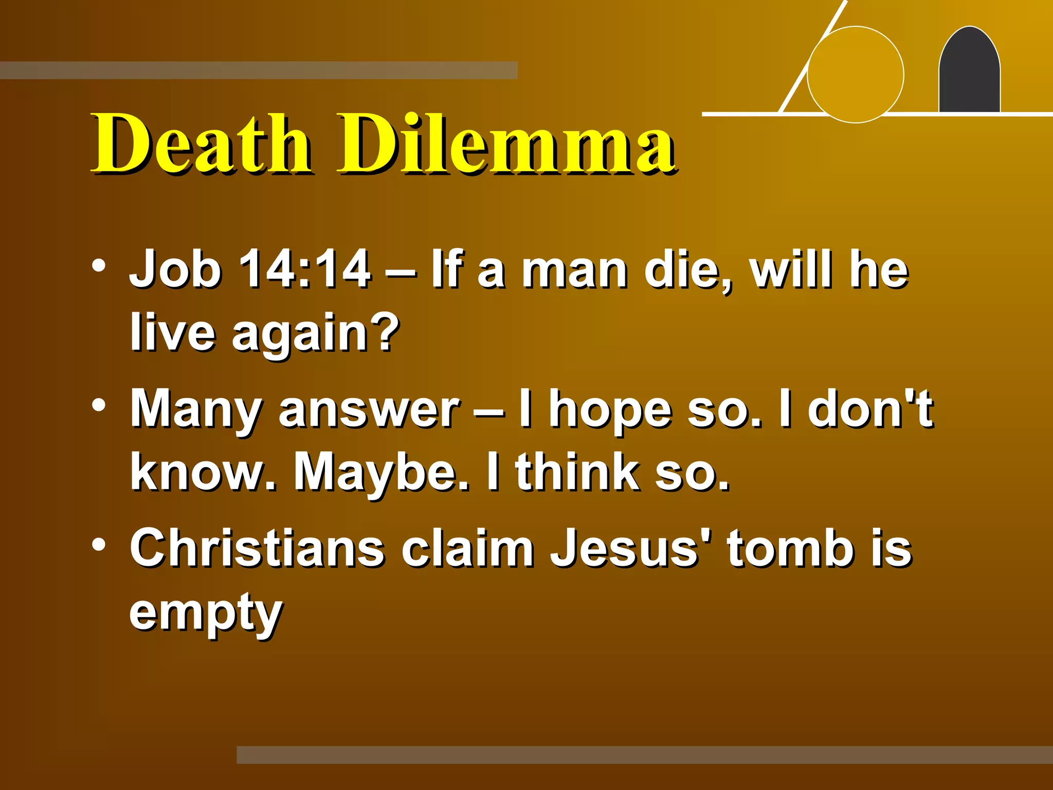 Why believe in resurrection | PPT