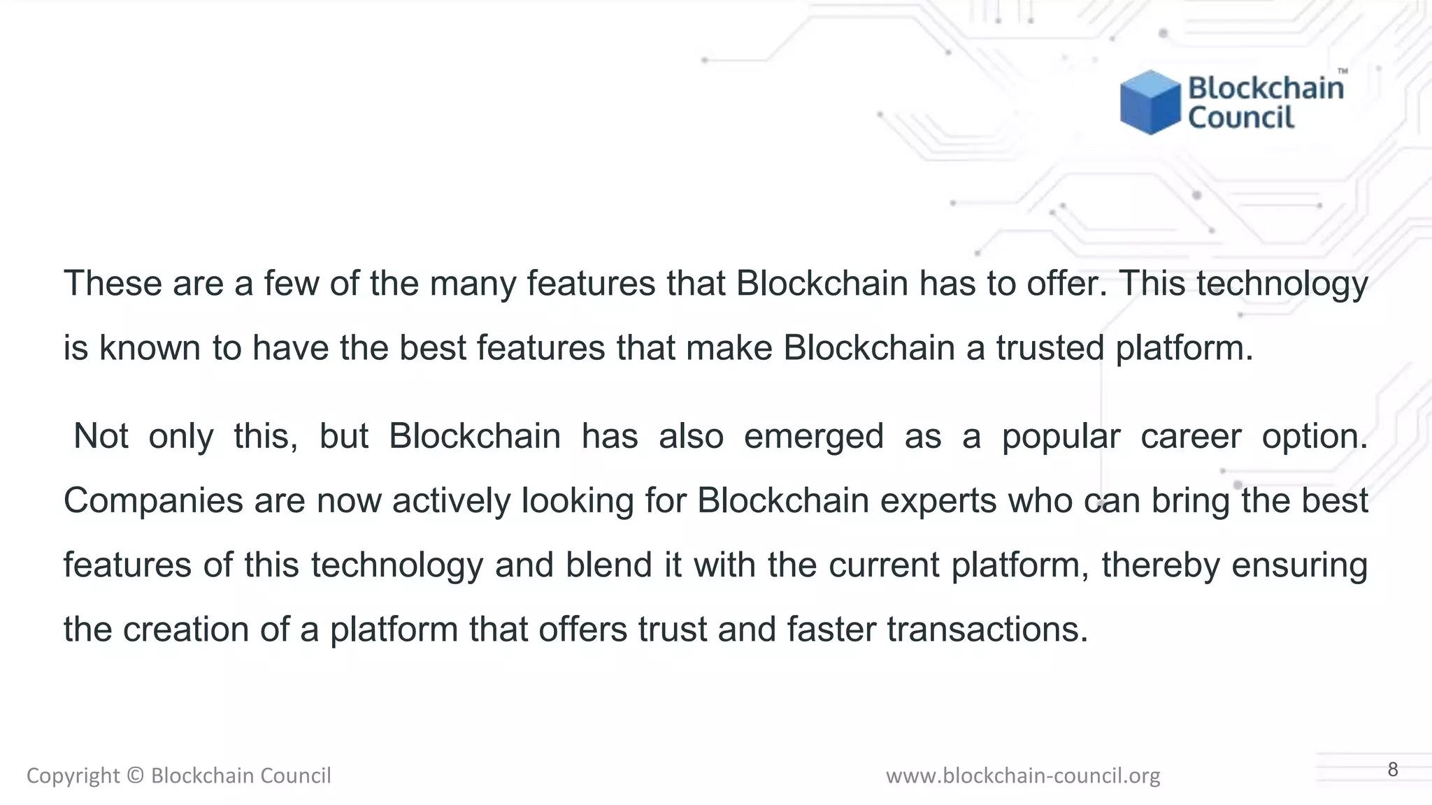 Why Blockchain Is A Trusted Approach | PPTX