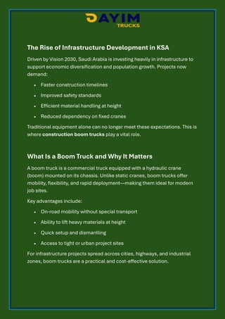 Why Boom Trucks Are Essential for Modern Infrastructure Projects in ...