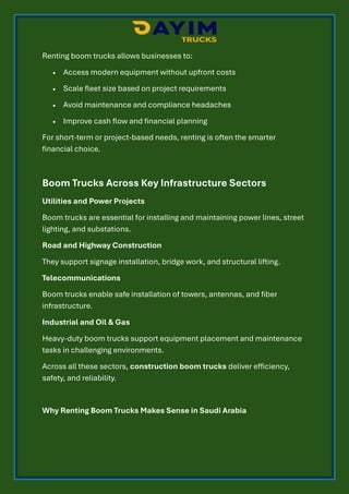 Why Boom Trucks Are Essential for Modern Infrastructure Projects in ...