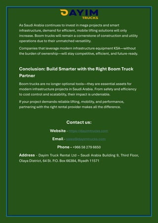 Why Boom Trucks Are Essential for Modern Infrastructure Projects in ...