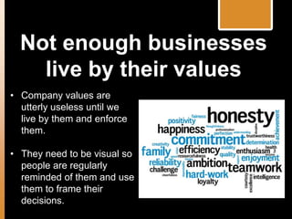 Why bother with company values - company core values, why have them and ...