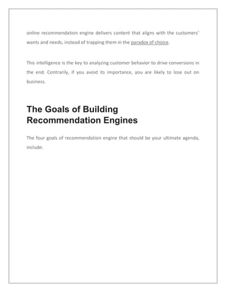 Why Building a Recommendation Engine is a Good Strategy for Your ...