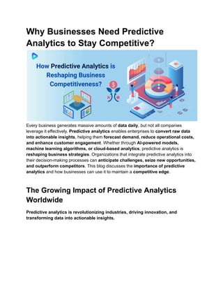 Why Predictive Analytics is a Game-Changer for Modern Businesses? | PDF