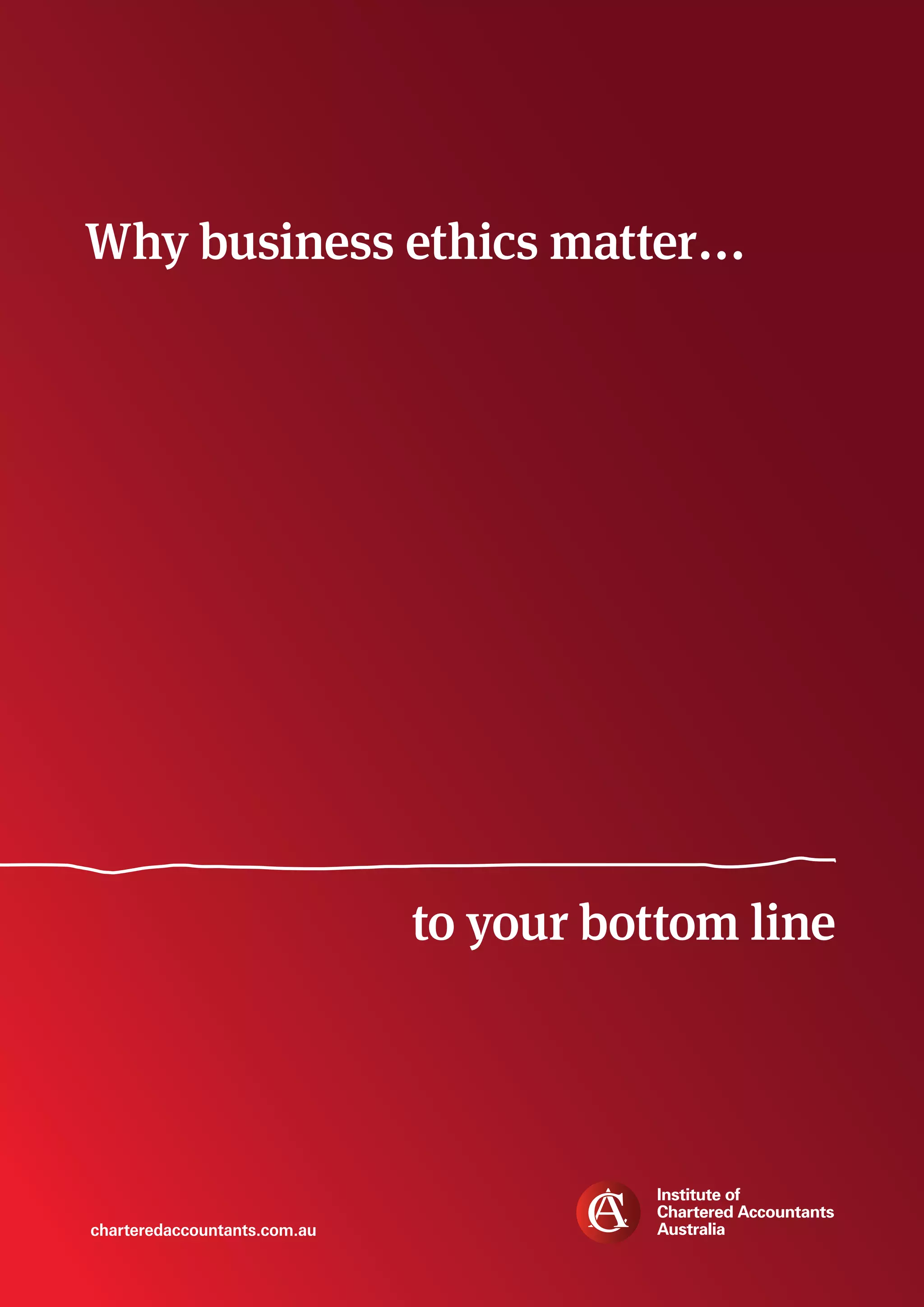 Why business ethics matter to your bottom line | PDF