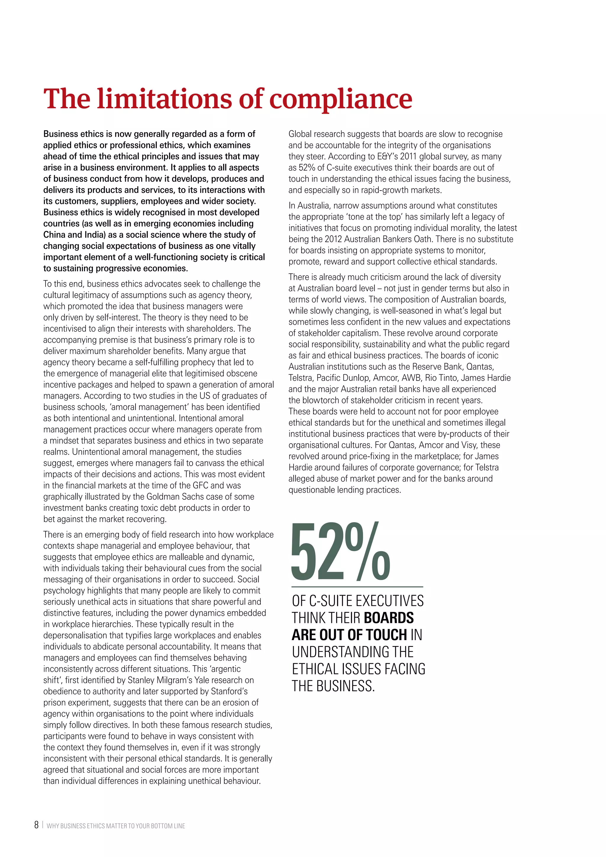 Why business ethics matter to your bottom line | PDF