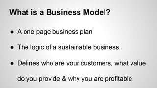 Why Business Model? | PPTX