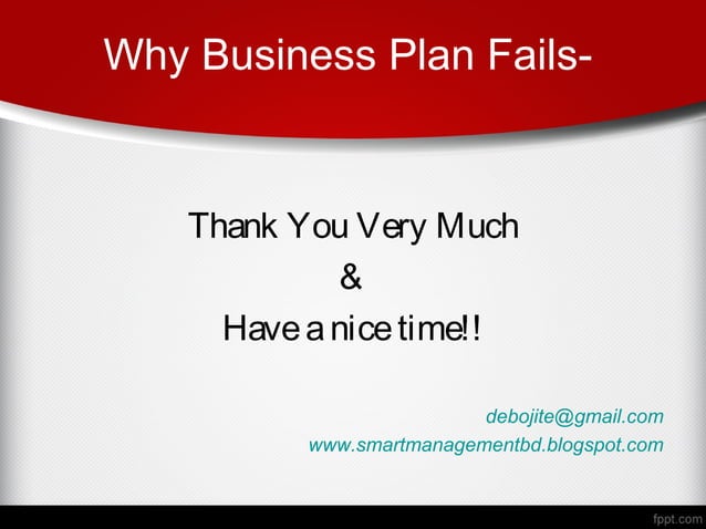 Why business plan fail | PPT