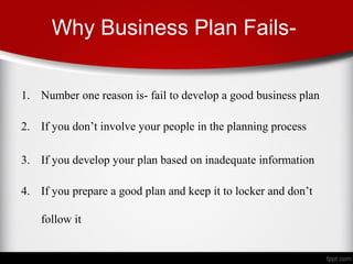 Why business plan fail | PPT