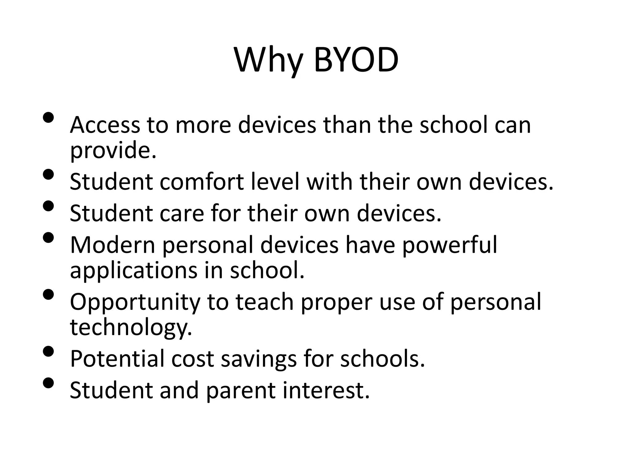 Why BYOD (Bring Your Own Device) | PPT