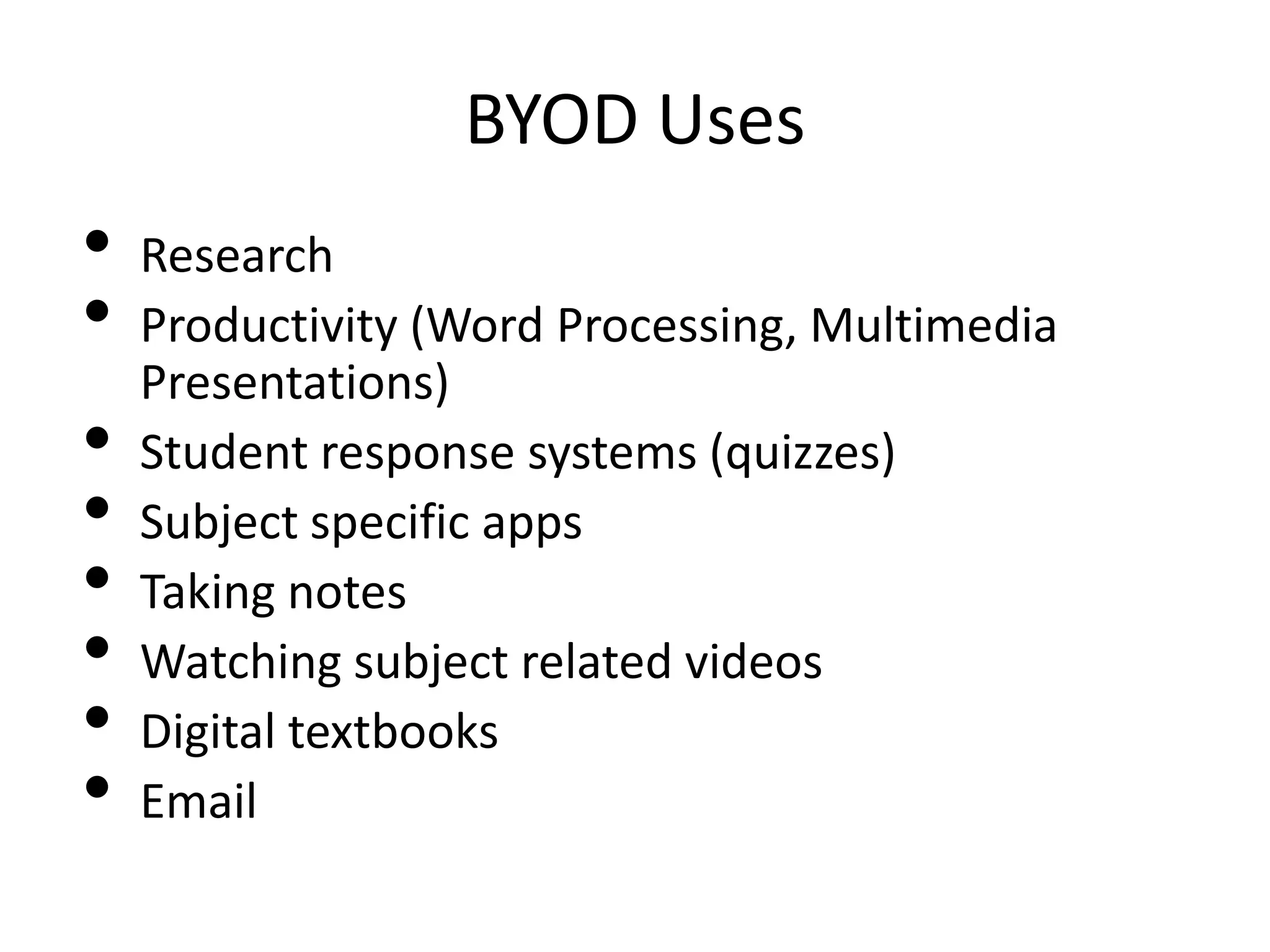 Why BYOD (Bring Your Own Device) | PPT