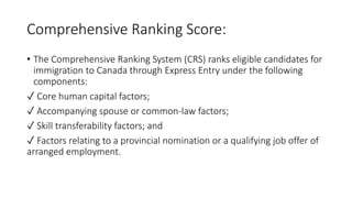 Why canada federal express entry program | PPT