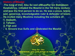 Why celebrate Mawlid | PPS