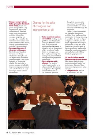 Why Change Programmes Fail | PDF