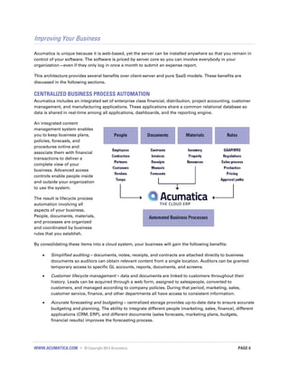 Why choose acumatica white paper | PDF