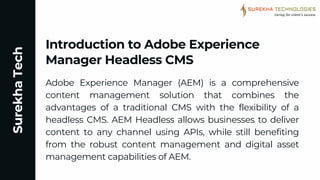 Why Choose Adobe Experience Manager Headless CMS for Your Business | PPT