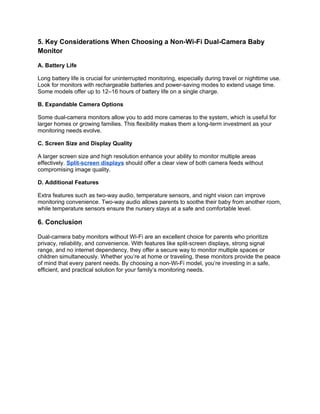 Why Choose a Dual-Camera Baby Monitor Without Wi-Fi.docx