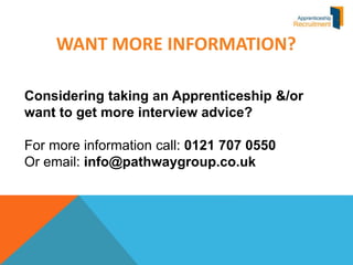 Why Choose a Retail Apprenticeship | PPTX