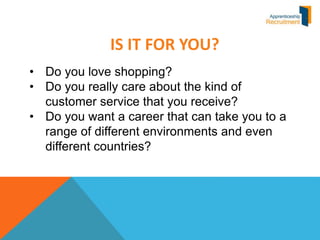 Why Choose a Retail Apprenticeship | PPTX