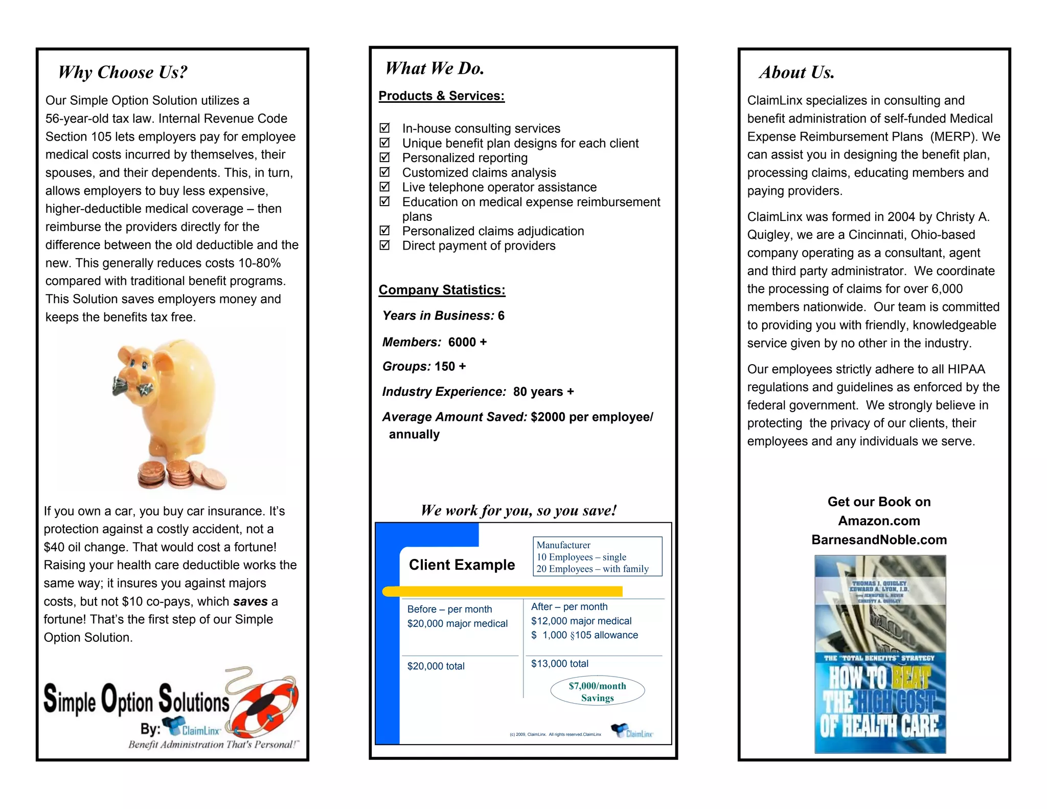 Why Choose Claimlinx Brochure | PDF