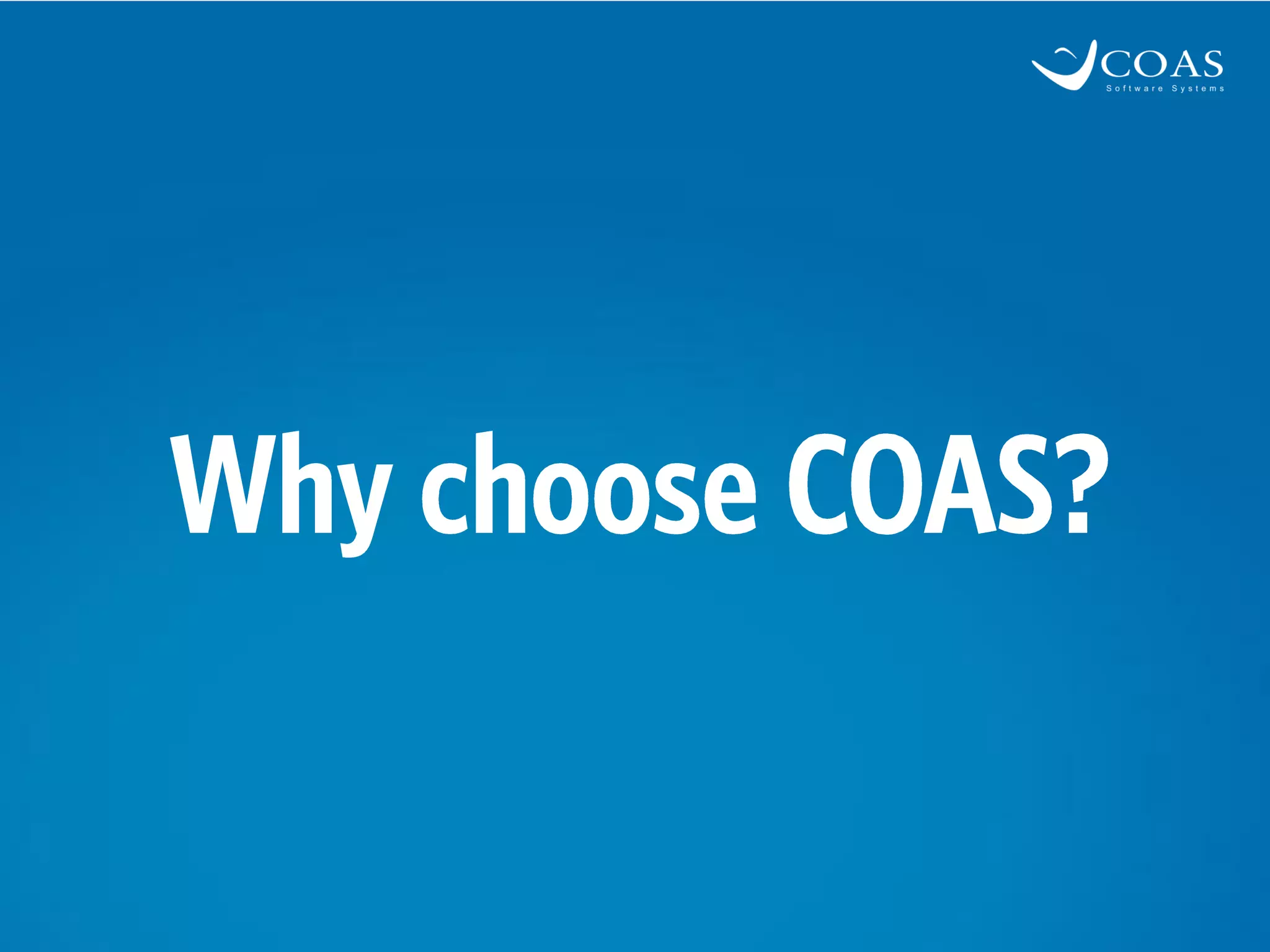 Why Choose COAS | KEY