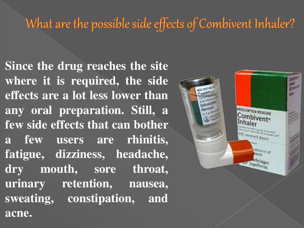 Why choose combivent inhaler, what is it used for?