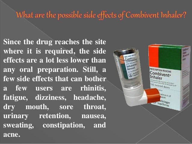 Why choose combivent inhaler, what is it used for?