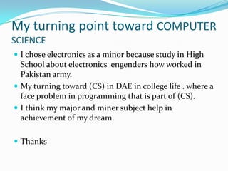 Why choose computer science | PPTX