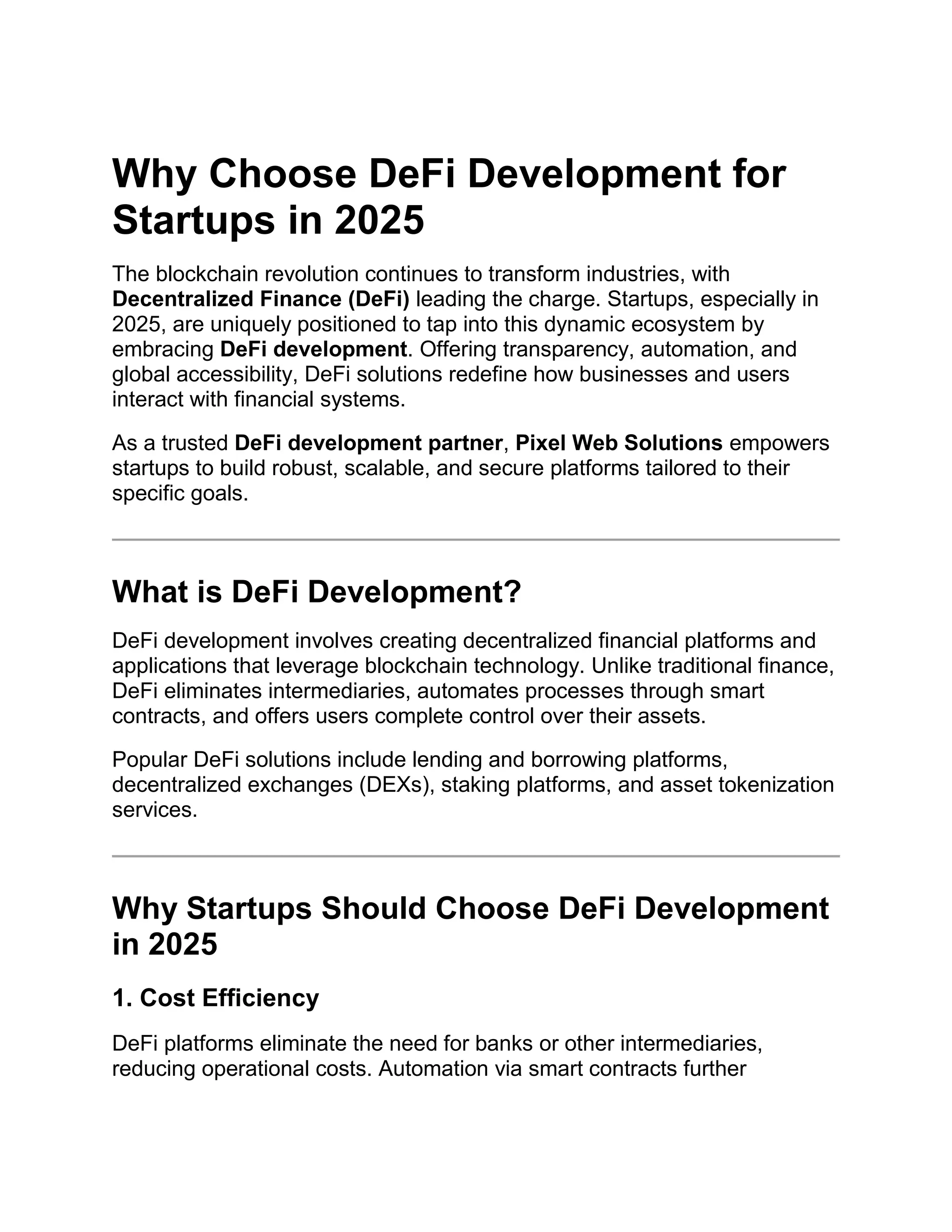 Why Choose DeFi Development for Startups in 2025.pdf