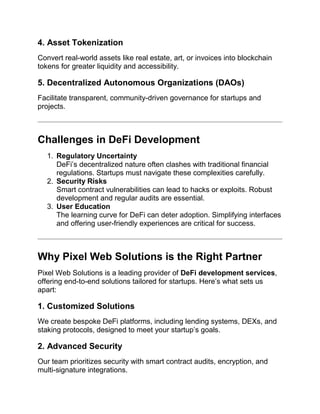 Why Choose DeFi Development for Startups in 2025.pdf